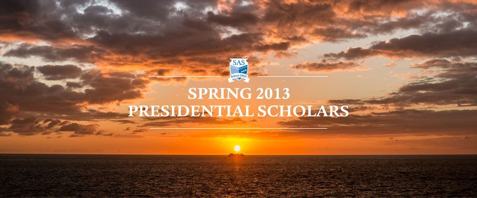 Announcing the Spring 2013 Presidential Scholars | Semester at Sea