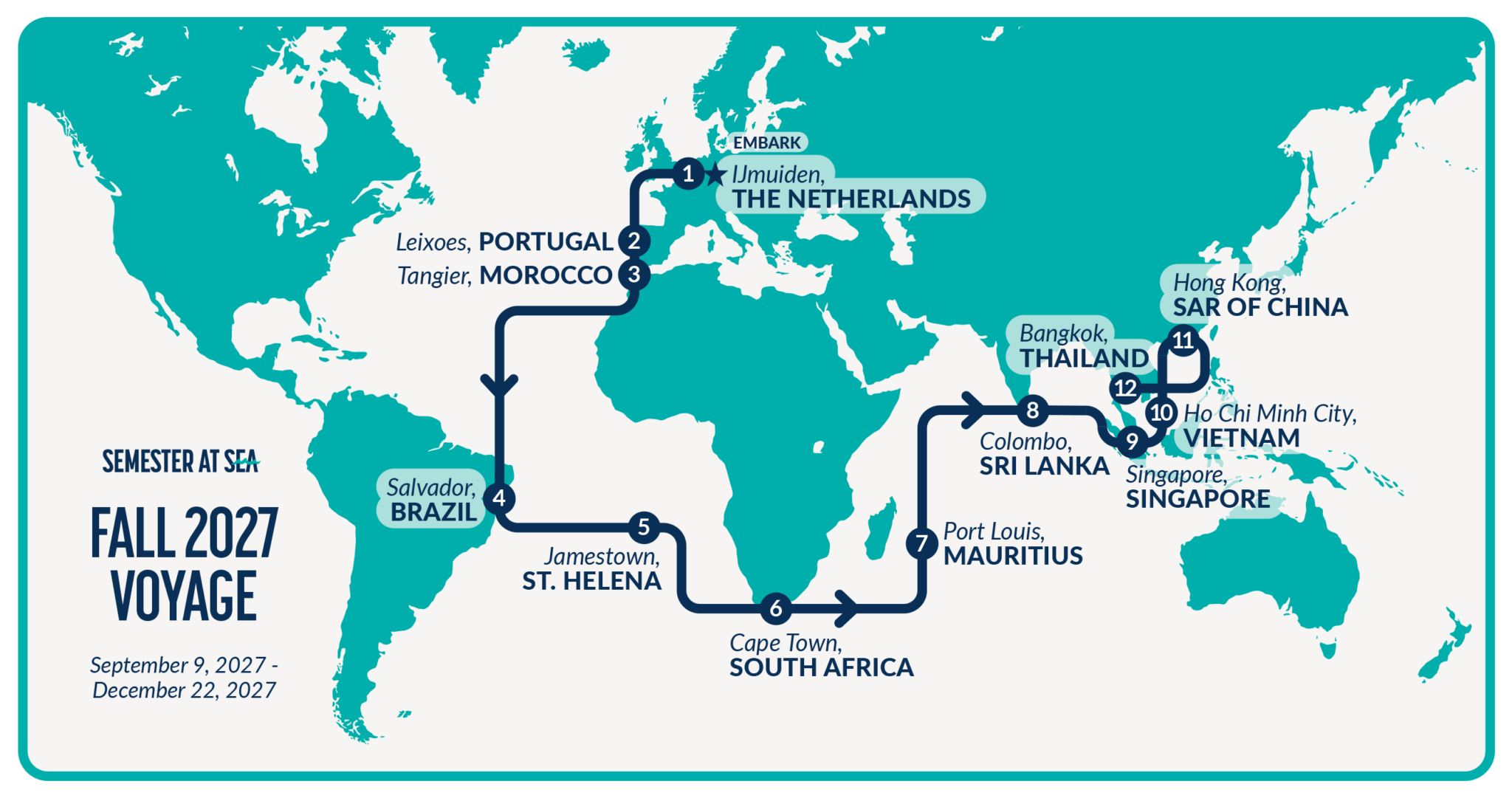 Semester at Sea Announces another 4 continent journey in Fall 2027 ...